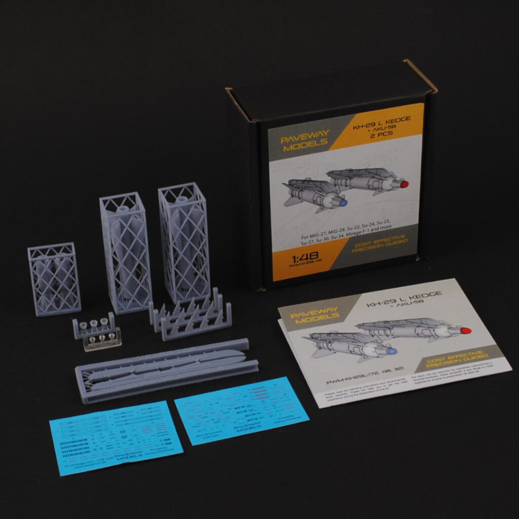 KH-29L Kedge + AKU-58. Set of 2 – 1:48 – Paveway Models | High detail ...