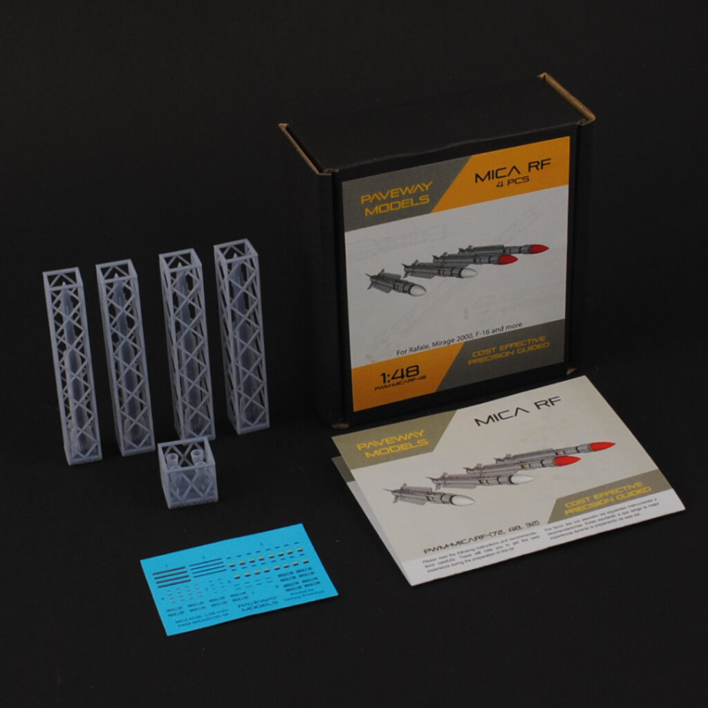 MICA RF. Set of 4 – 1:48 – Paveway Models | High detail 3D resin prints ...