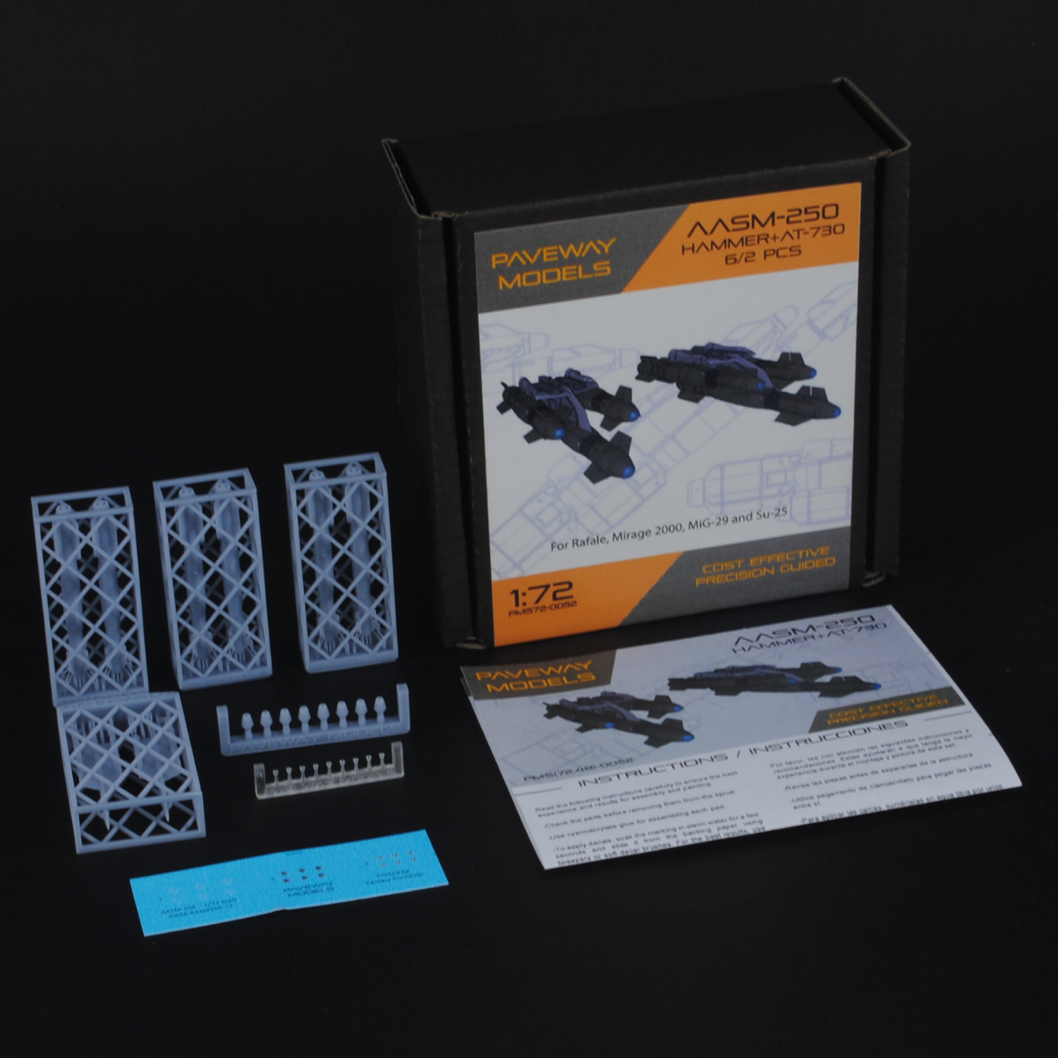 AASM-250 Hammer + AT-730, set of 6. – 1:72 – Paveway Models | High ...